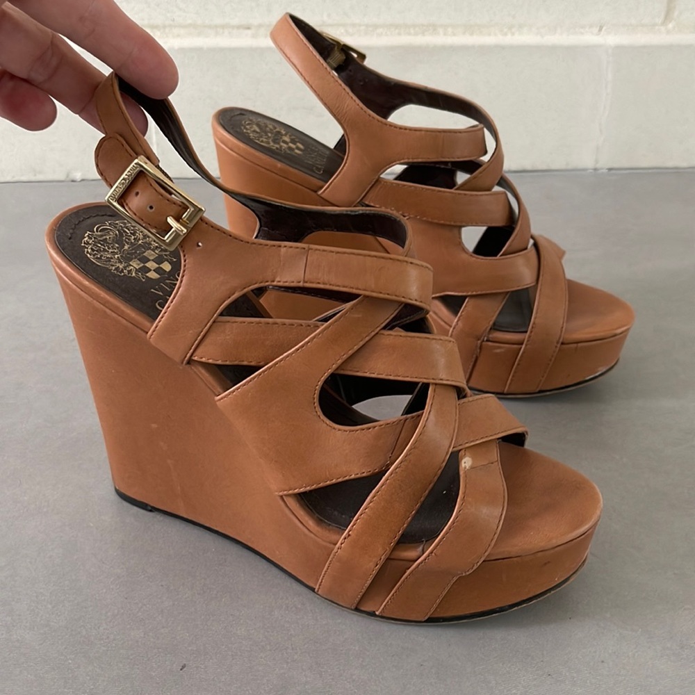 Tan Platform Wedges - Gem